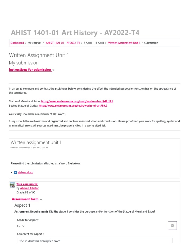 01 Written Assignment Unit 1 | PDF