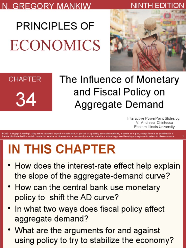 Interactive CH 34 The Influence of Monetary and Fiscal Policy On Aggregate Demand 9e | PDF ...
