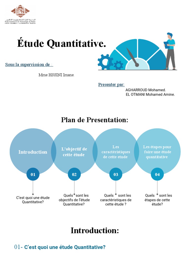 Etude Quantitative | PDF | Sondage (statistique)