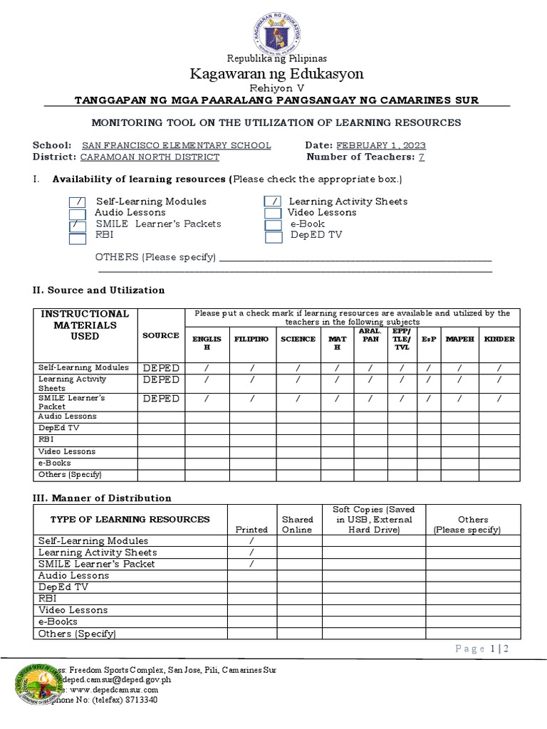 Learning Resource Utilization Monitoring | PDF | Communication | Learning