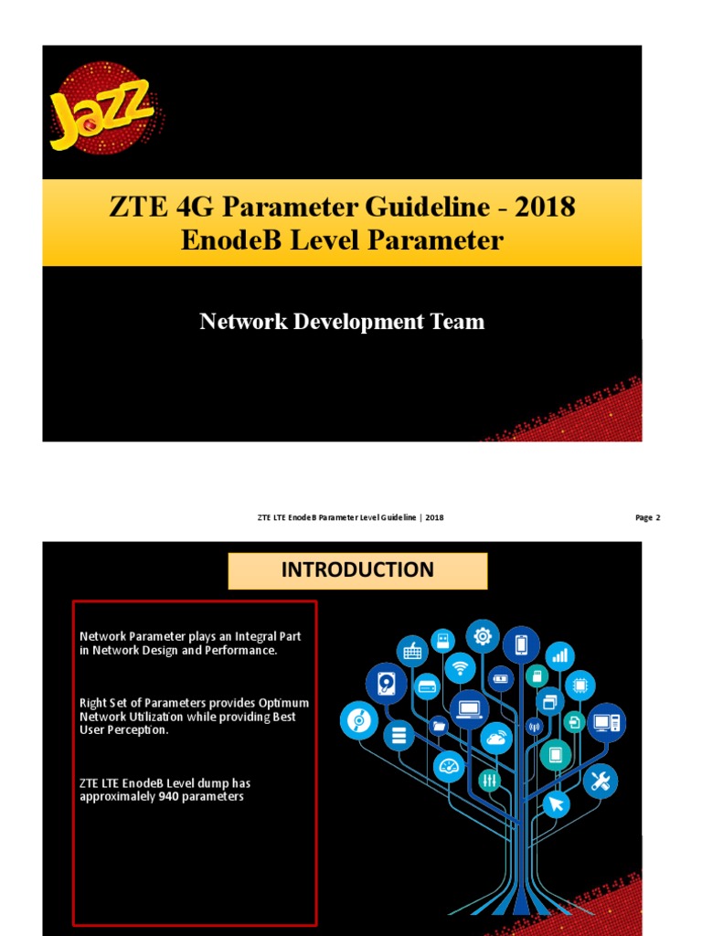 ZTE ENodeB Level 4G Guideline 21062018 | PDF | 4 G | Radio Resource Management