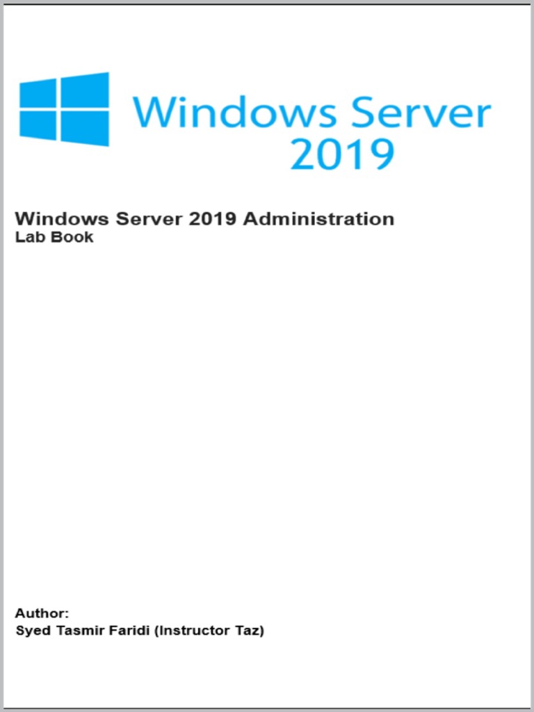 Windows Server 2019 Administration Lab Book | PDF | Hyper V | Public ...