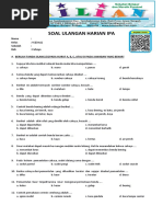 Soal IPAS Kelas 5 Bunyi Dan Sifatnya | PDF | Seni