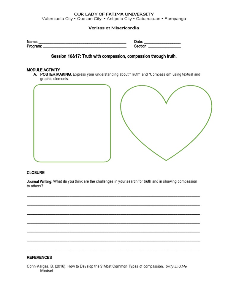 Truth and Compassion Module Activity | PDF