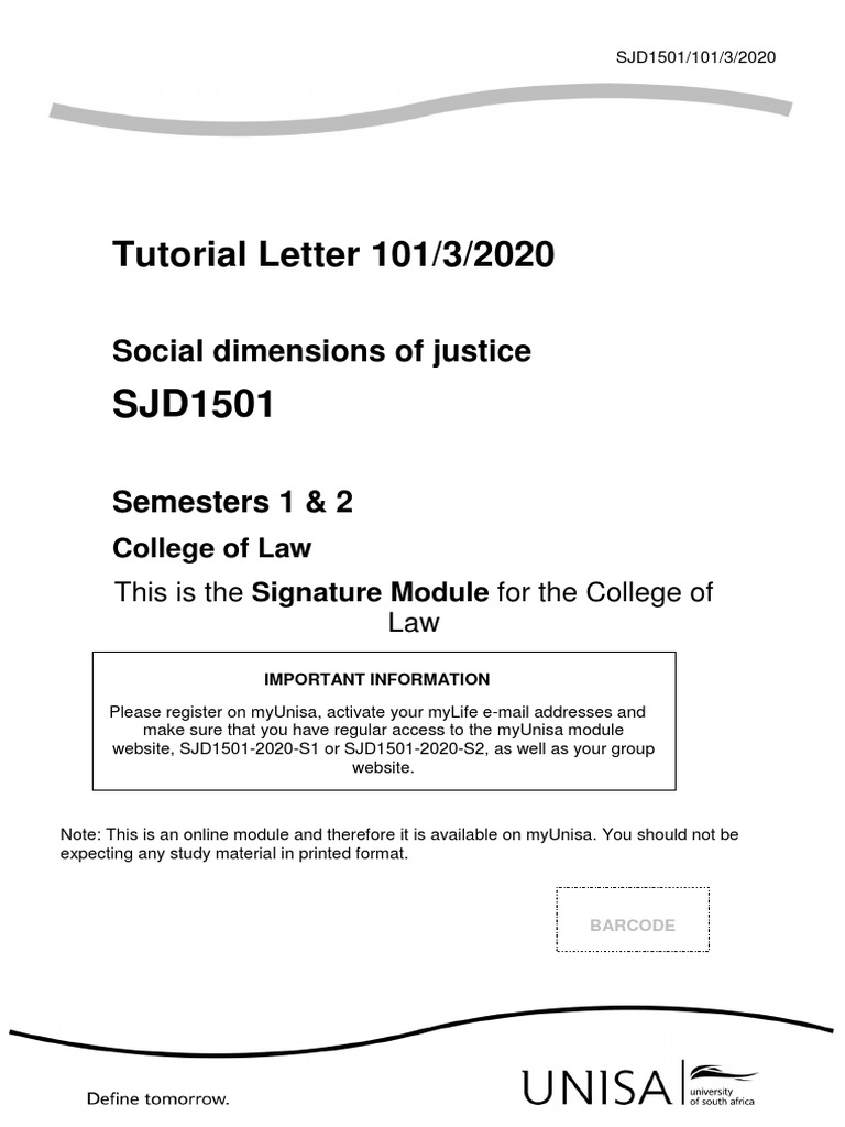 SJD1501 2020 | PDF