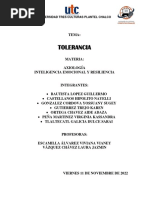 La Tolerancia Resumen | PDF | Tolerancia | Comportamiento