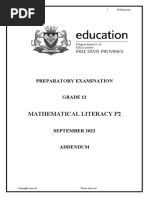 Mathematical Literacy p2 Prep Sept 2022 QP Eng | PDF | Body Mass Index ...