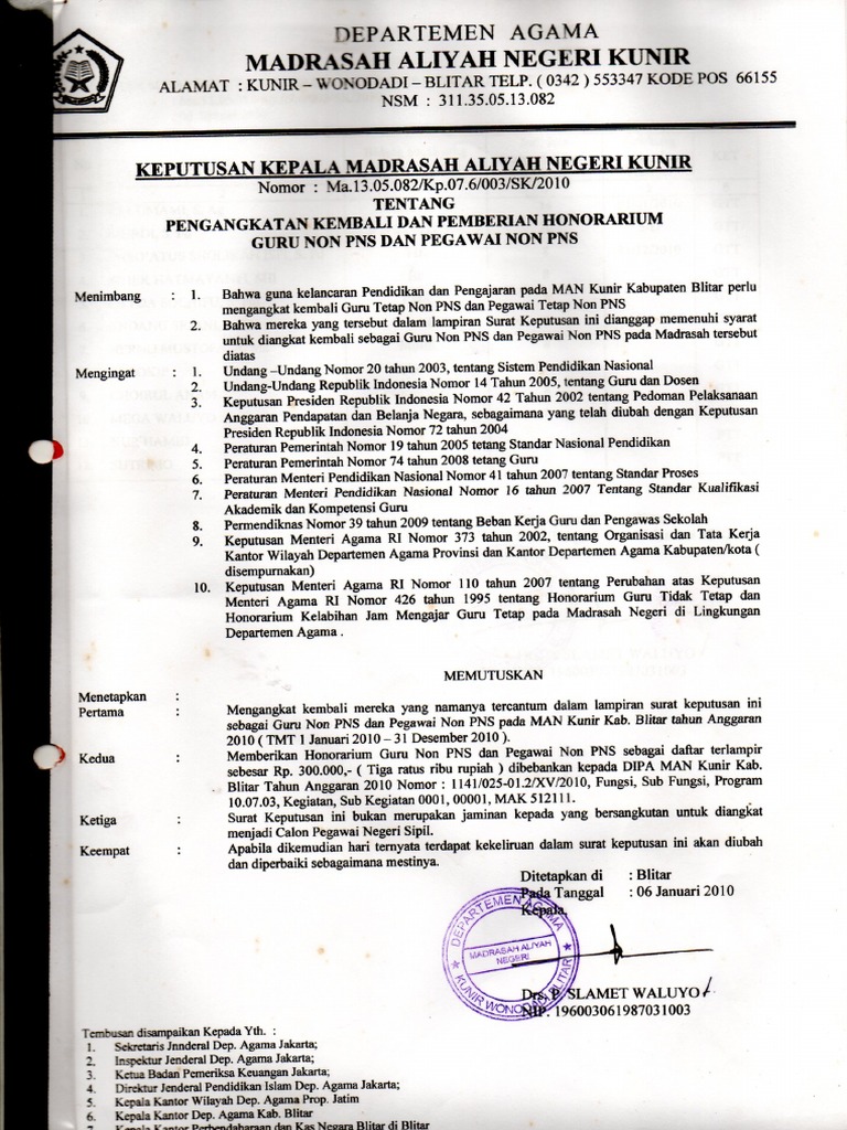 Scan Asli SK GTT PTT 2010 - 2022 | PDF