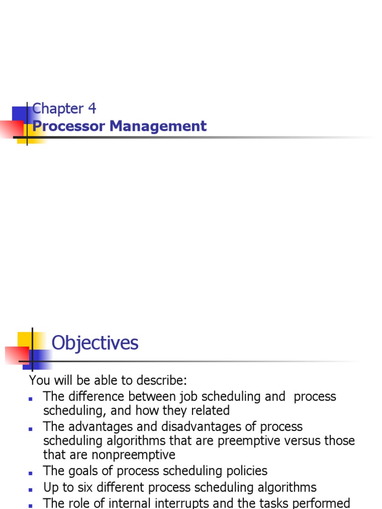 Processor Management | Download Free PDF | Scheduling (Computing) | Process (Computing)