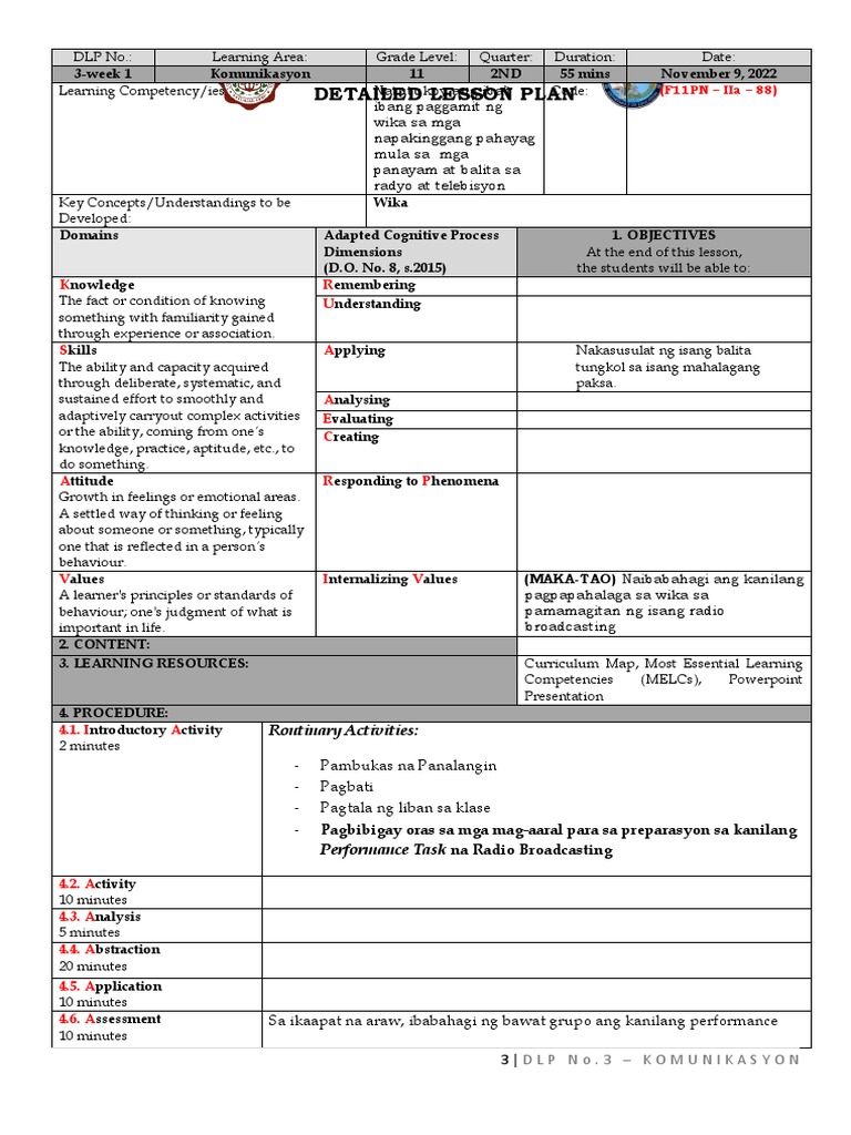DLP 3 Q2W1 | PDF | Learning | Cognition