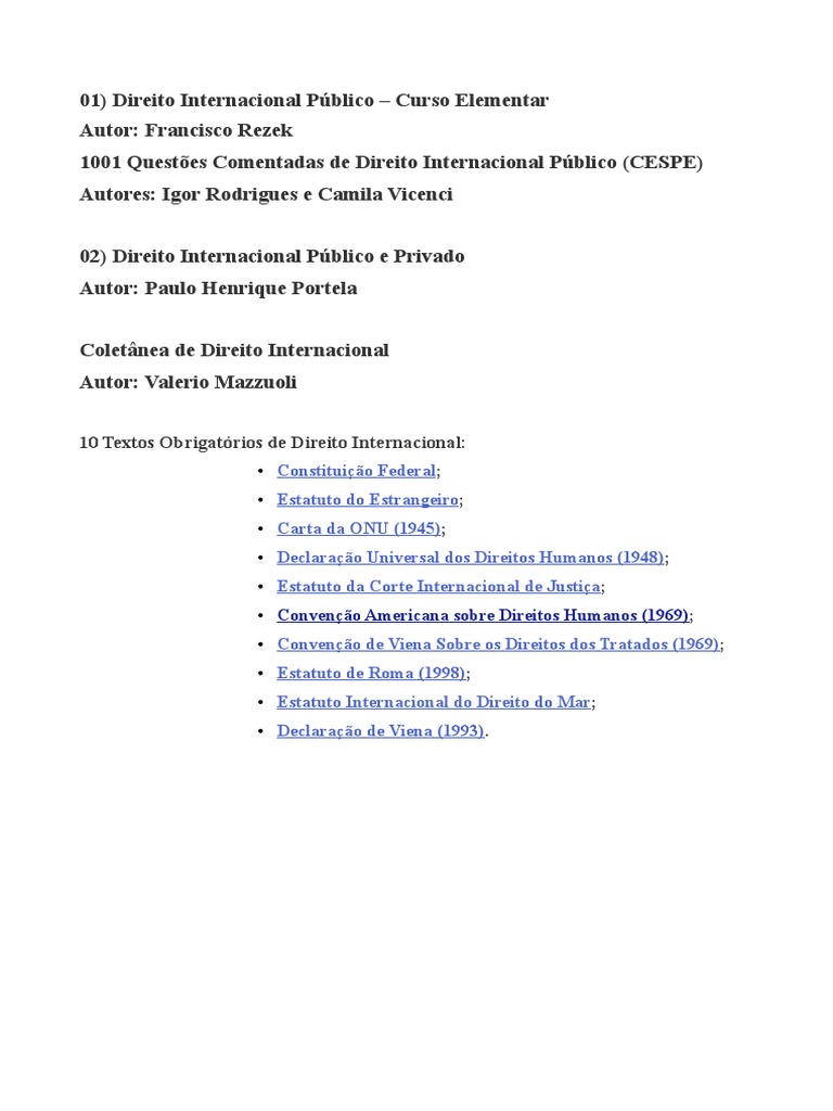 Direito Internacional | PDF
