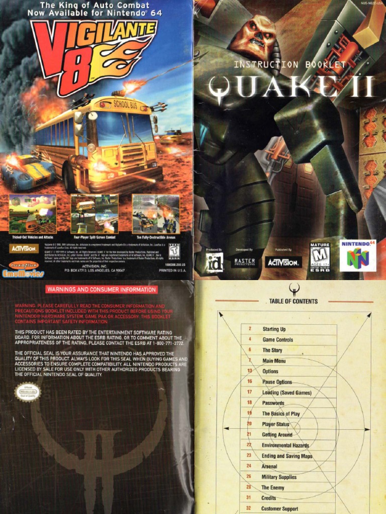 Nintendo N64 Quake II | PDF