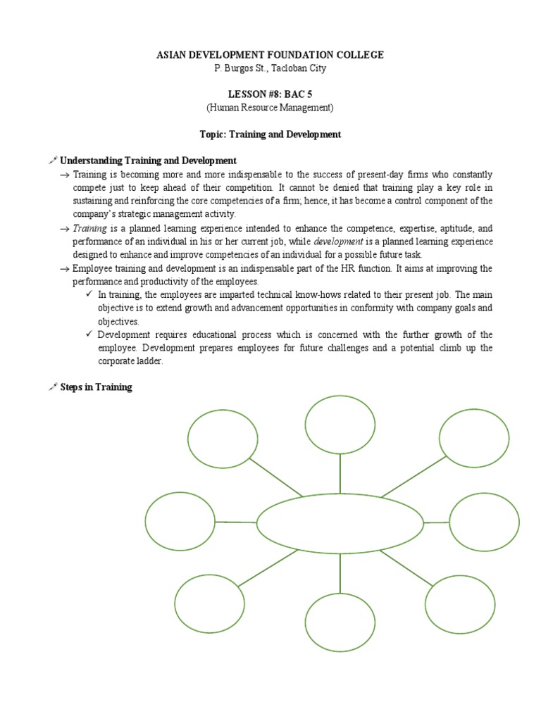 8 Training and Development | PDF | Competence (Human Resources ...