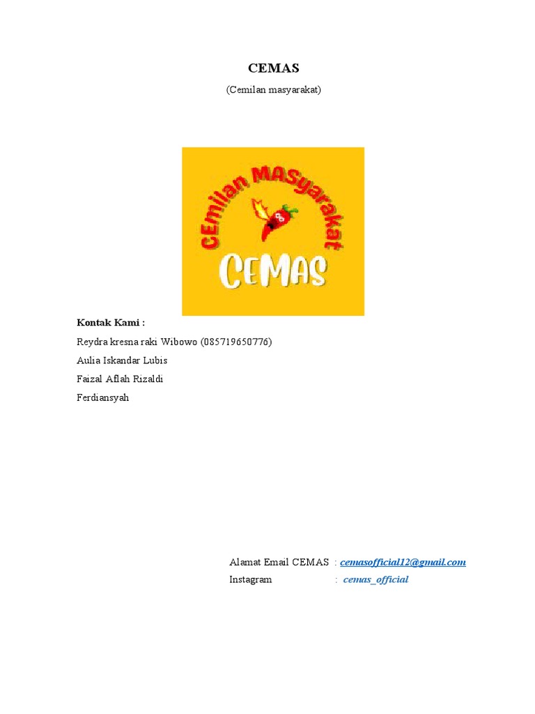 Proposal Cemas | PDF