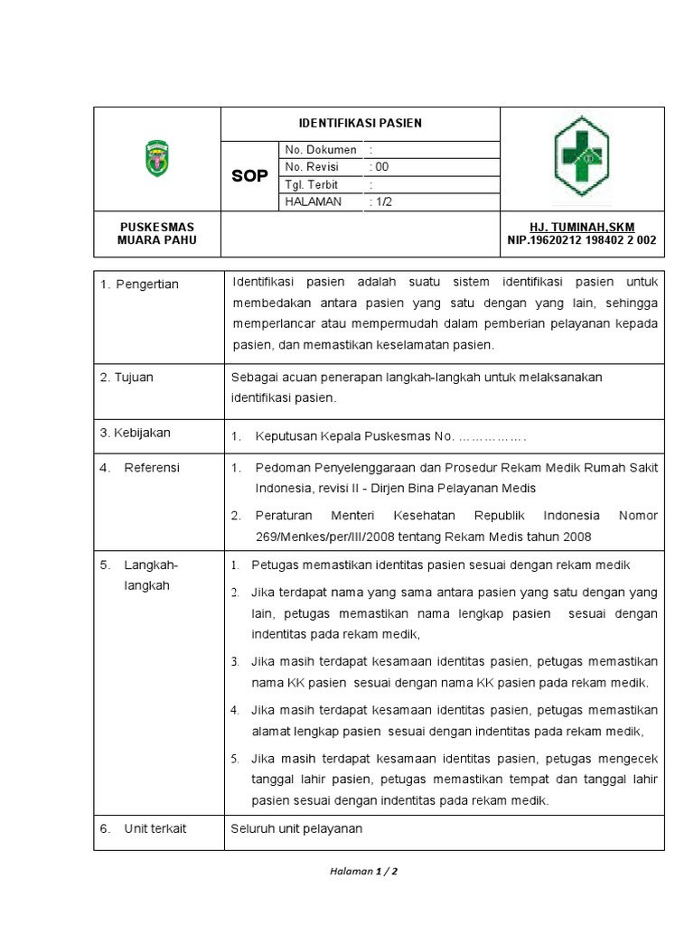 Sop Identifikasi Pelanggan | PDF