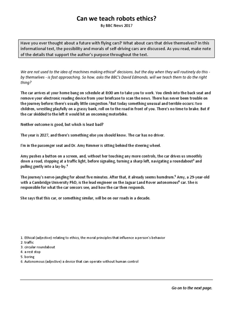 Can We Teach Robots Ethics | PDF | Utilitarianism | Robot