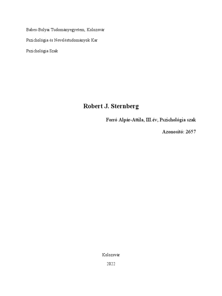 Robert J. Sternberg | PDF