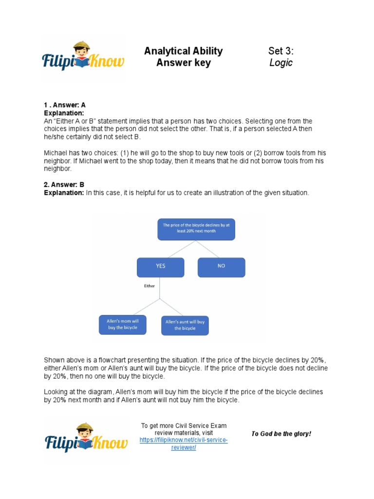 Analytical Ability Practice Test Set 3 Answers | Download Free PDF ...