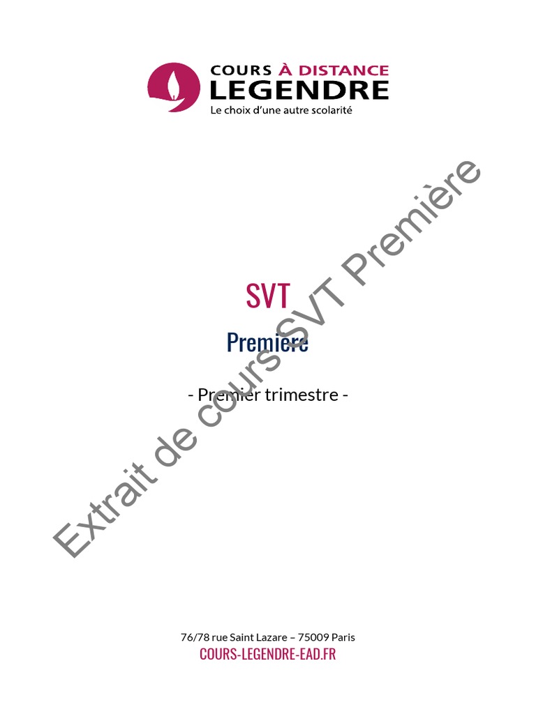 Extrait De Cours 1ere Svt Pdf Gène Mitose