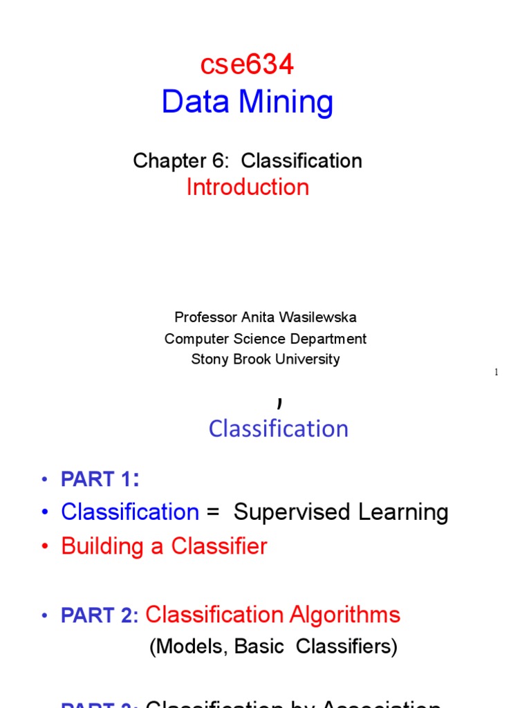 19 Classification 1 | PDF | Statistical Classification | Applied Mathematics