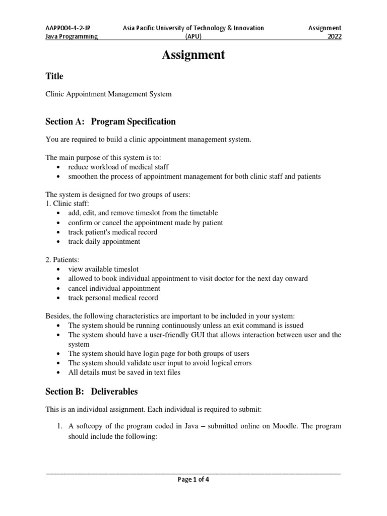 Assignment (AAPP004-4-2-JP) | PDF | Programming | Computer Program