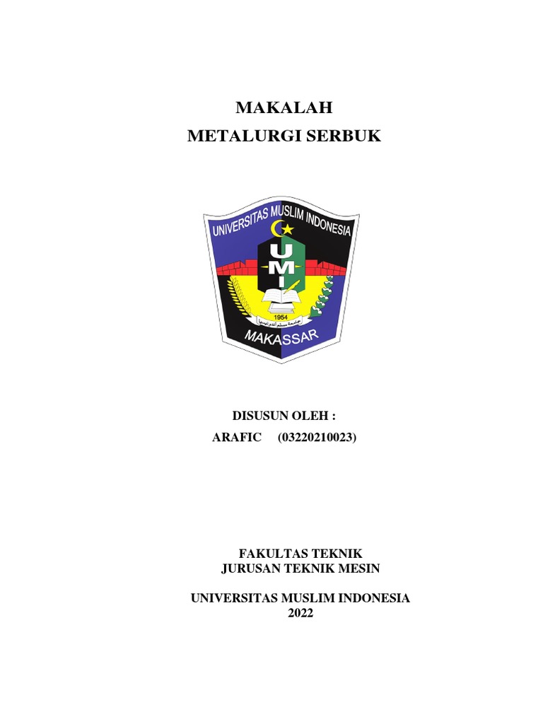 Panduan Metalurgi Serbuk Logam | PDF | Seni | Teknologi & Rekayasa