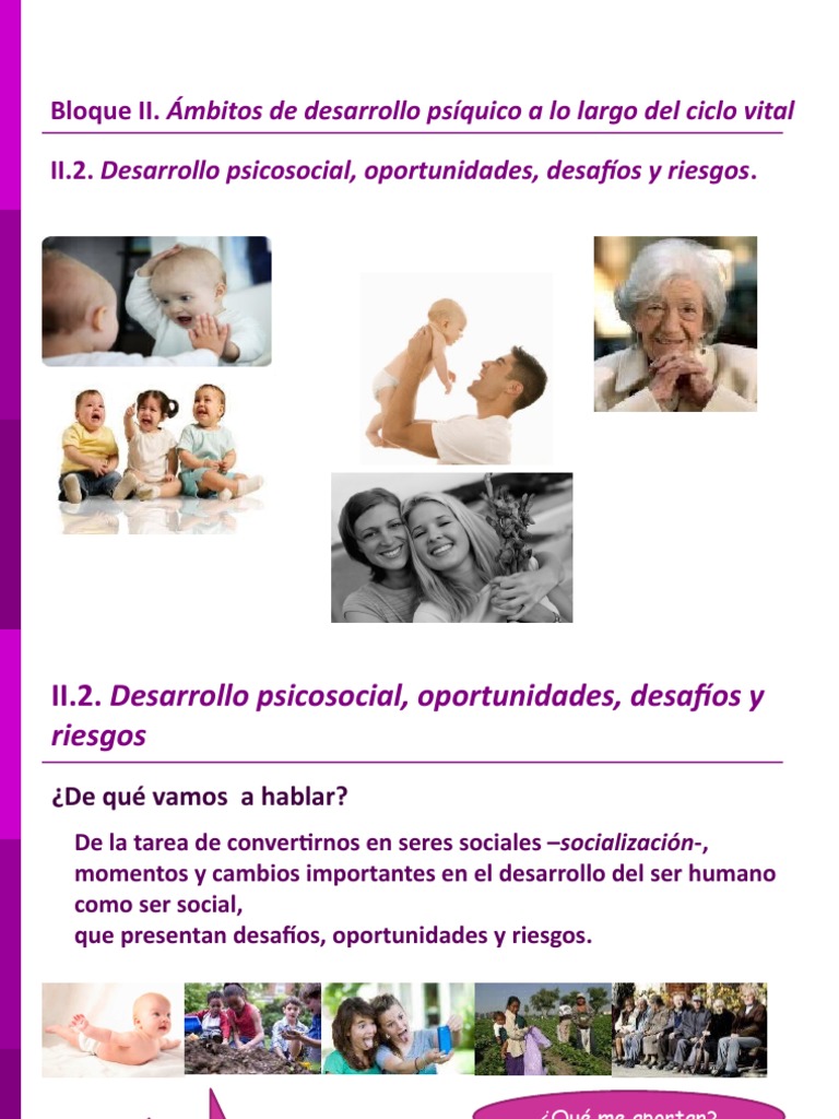 Bloque II. Tema 2.2. Desarrollo psicosocial_v.2021-2022 | PDF | Teoría de apego | Las emociones