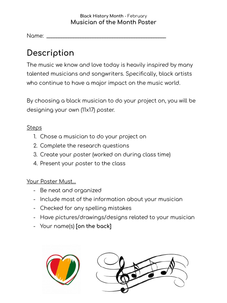 Black History Project | PDF | African American Music | American Music