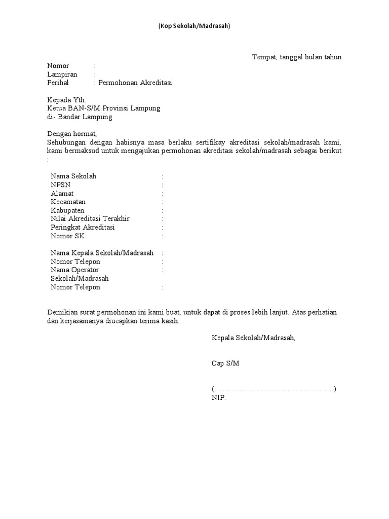 Template Surat Ajuan 2023 | PDF