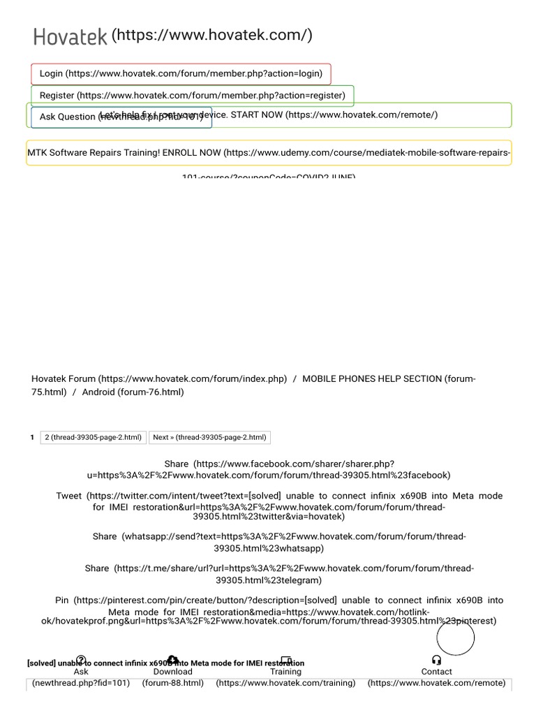 (Solved) Unable To Connect Infinix x690B Into Meta Mode For IMEI ...