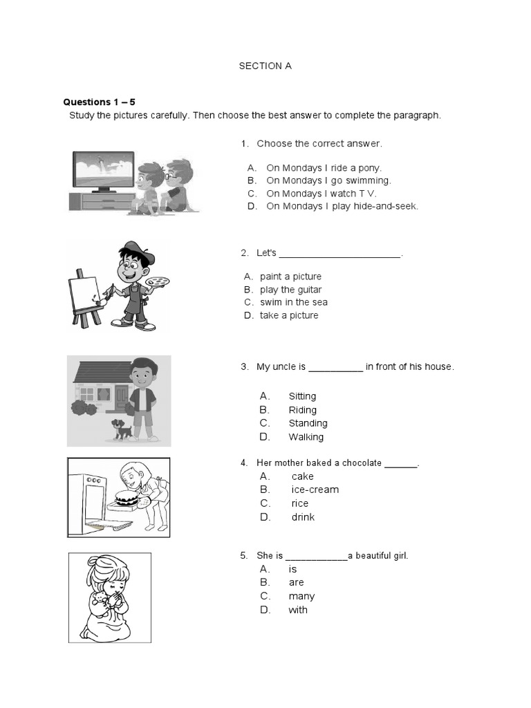 English Year 2 Exam | Download Free PDF | Foods | Cuisine