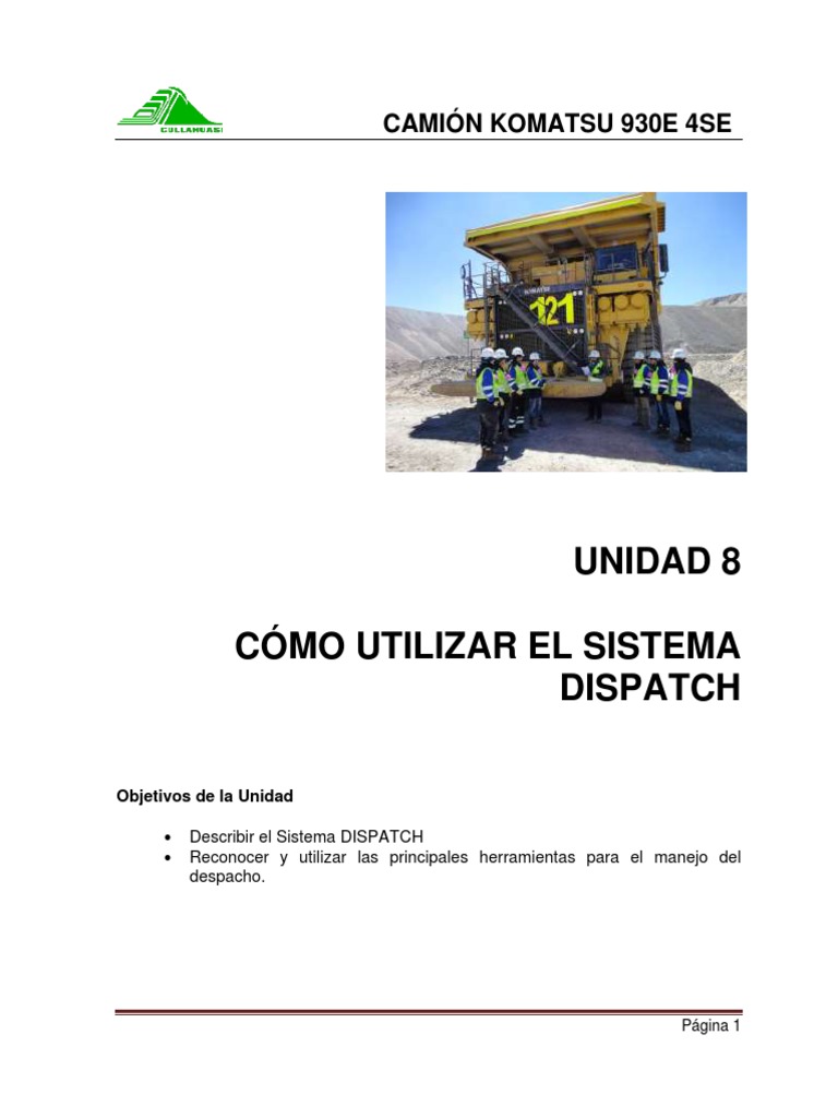 UNID - 8 - COMO UTILIZAR SISTEMA DISPATCH - Abril 2020 | PDF | Camión | Servidor (Computación)