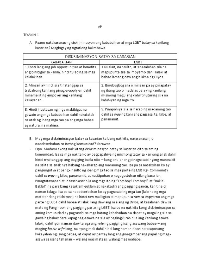 Diskriminasyon | PDF