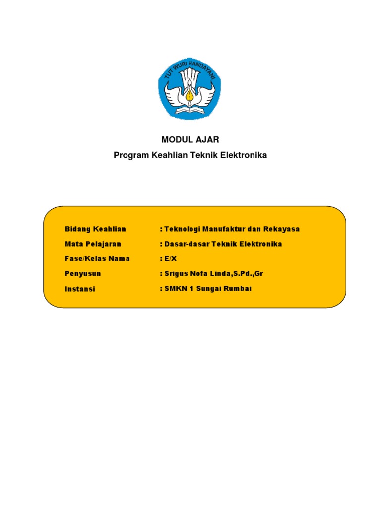 Modul Ajar Alat Ukur Kelas X | PDF