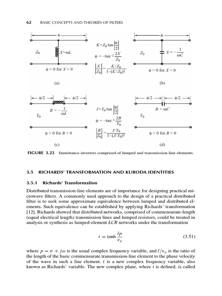 Richard's Transformation | PDF | Electronic Filter | Low Pass Filter