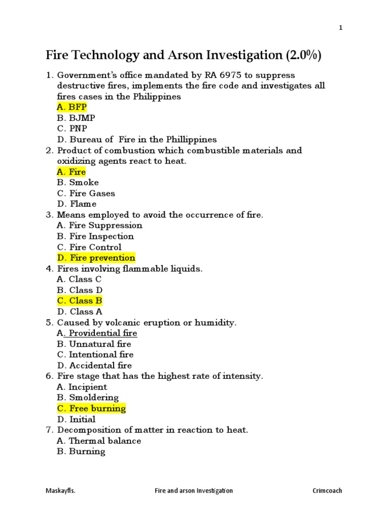 Fire Technology and Arson Investigation | PDF | Fires | Combustion