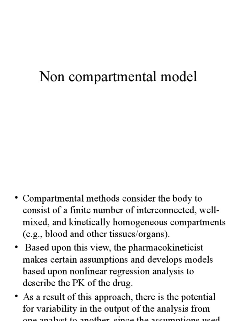 Noncompartmental Pharmacokinetics Overview | PDF | Pharmacokinetics | Mathematics