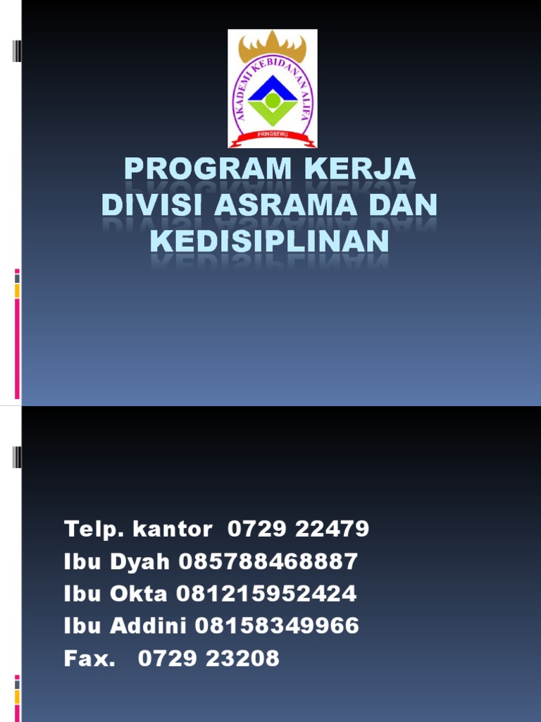 Program Kerja Asrama | PDF