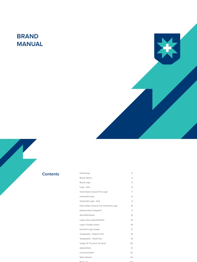 Max Healthcare Brand Manual | PDF | Typefaces | Typography