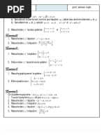 Exercices d'équations et inéquations 3AC | PDF | Formes géométriques ...