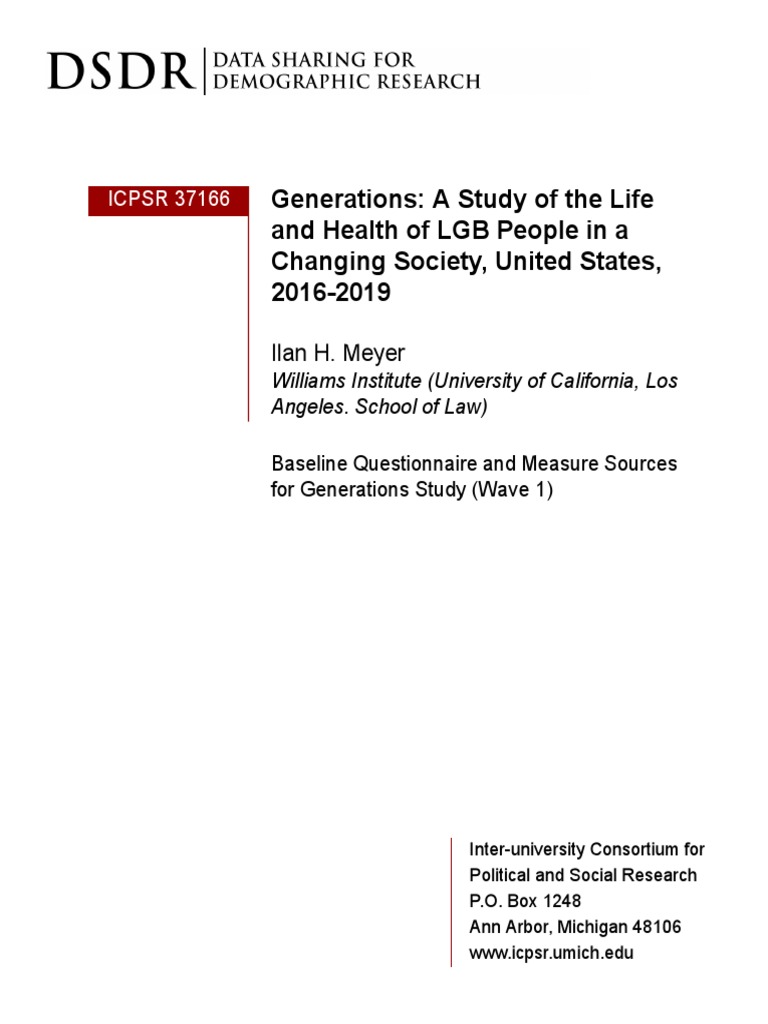 0001 Questionnaire Wave1 MULTI | PDF | Transgender | LGBTQIA+ Studies