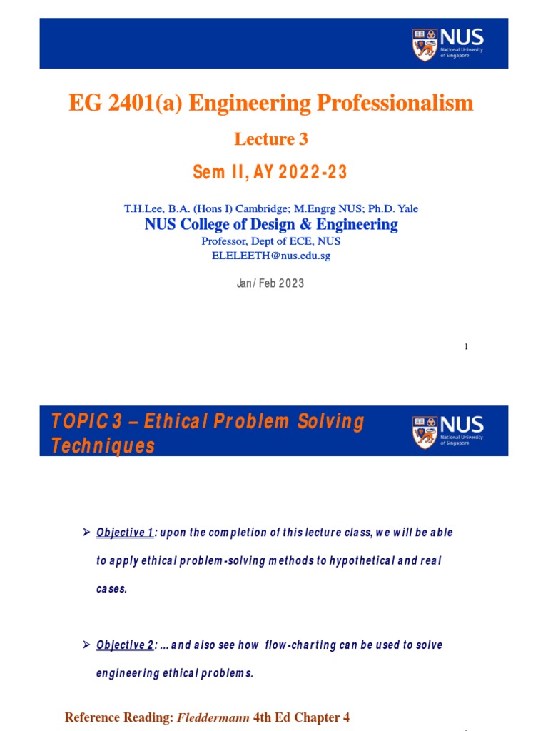 Eg2401a THLee Lecture03 Sem2u | PDF | Waste Isolation Pilot Plant ...