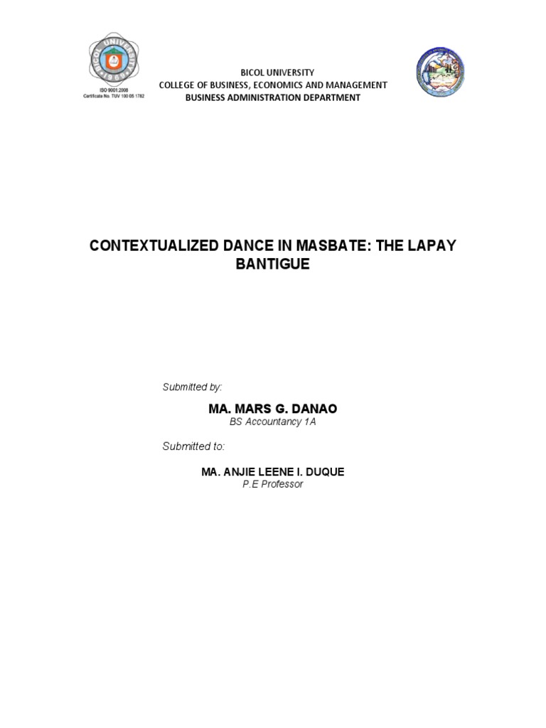 Lapay Bantigue Dance Festival Overview | PDF | Social Science | Foreign ...