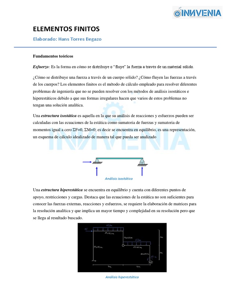 Introducción al Método de Elementos Finitos | PDF | Deformación ...