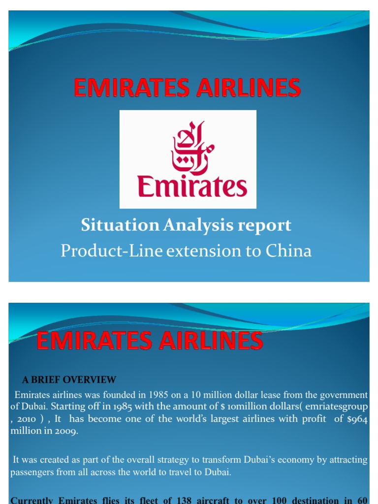Emirates Airlines Overview and Strategy | PDF | Emirates (Airline ...