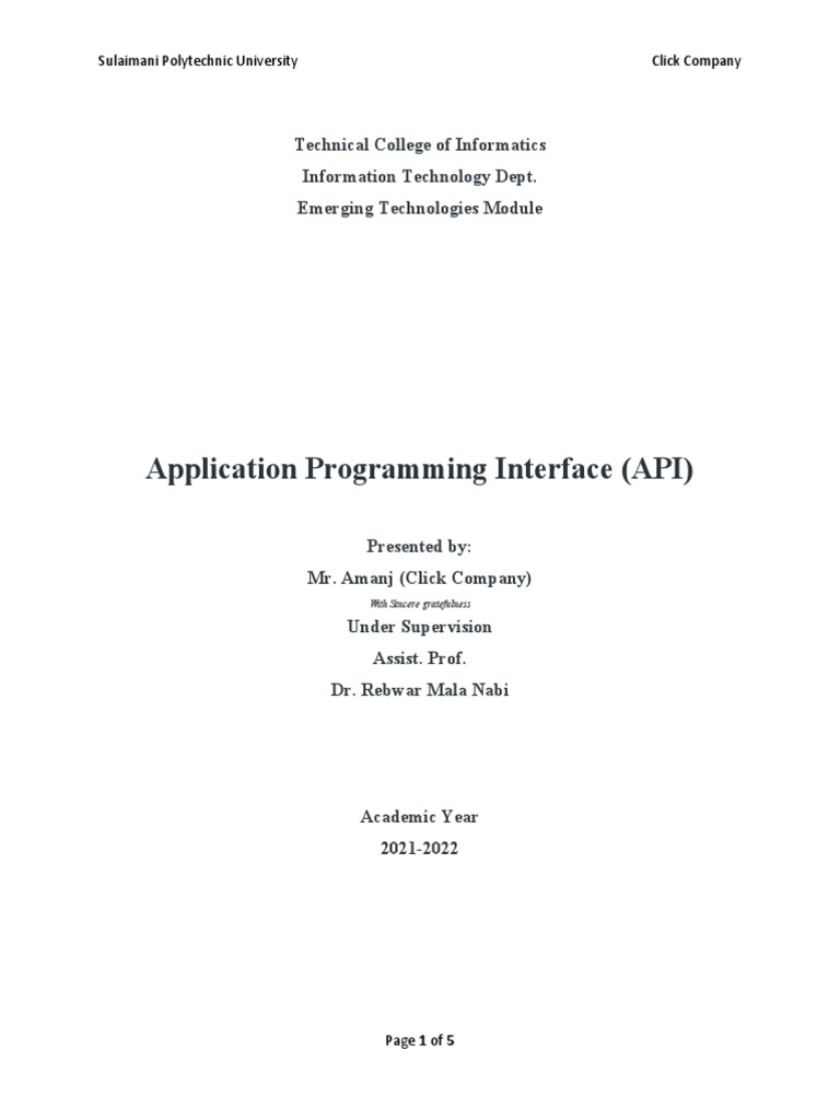 What Is An API | Download Free PDF | Soap | World Wide Web