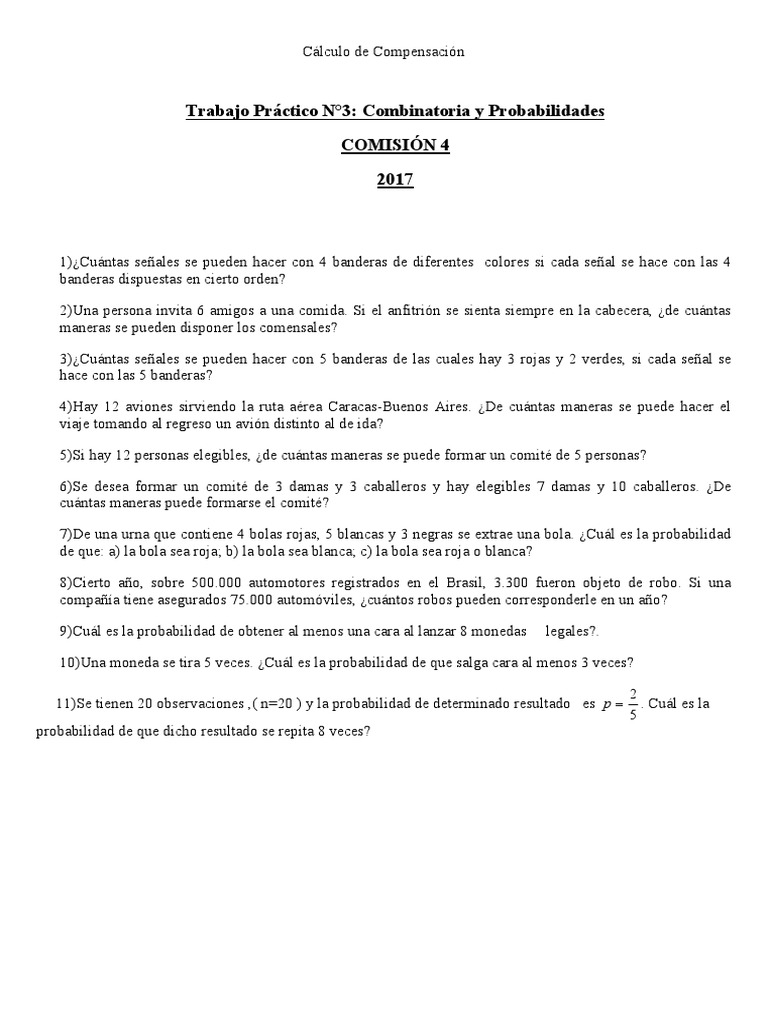 CC - TP 3 - Comision 4 - 2017 | PDF