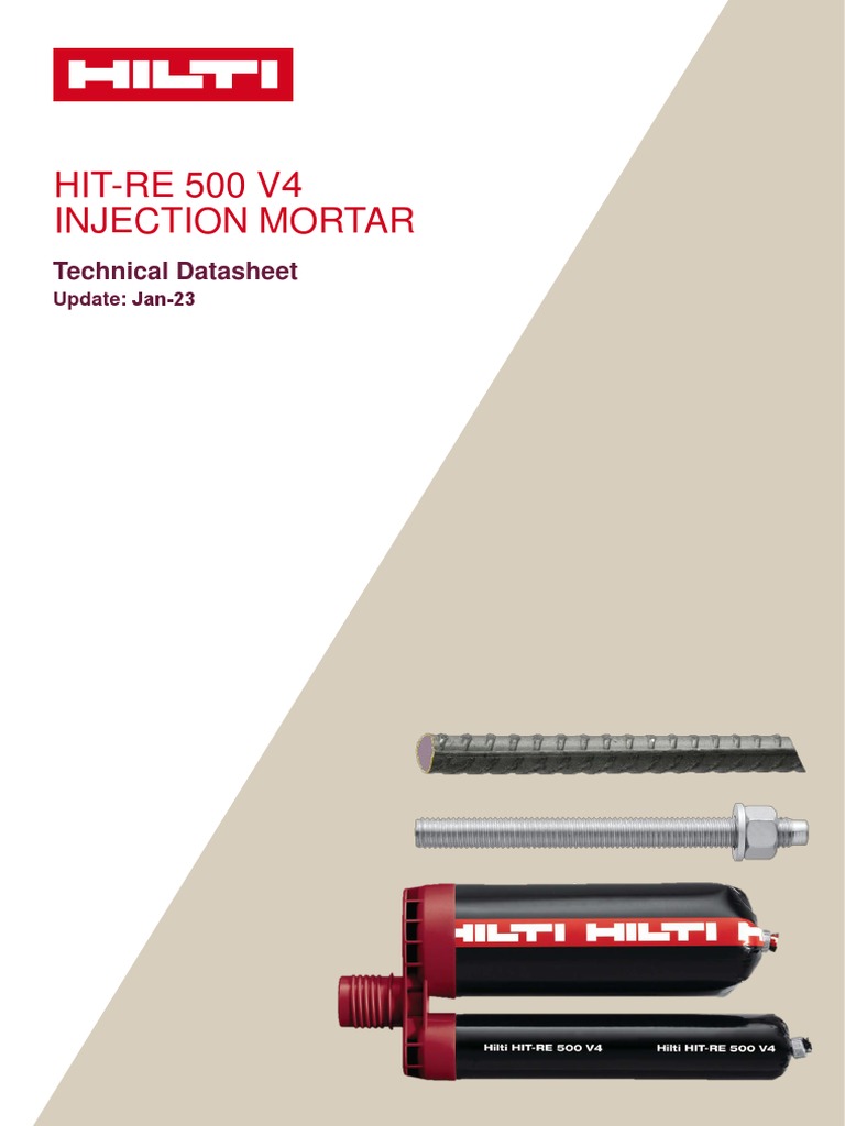 Technical Data Sheet For HIT RE 500 V4 Injectable Mortar in Concrete Technical Information ASSET ...