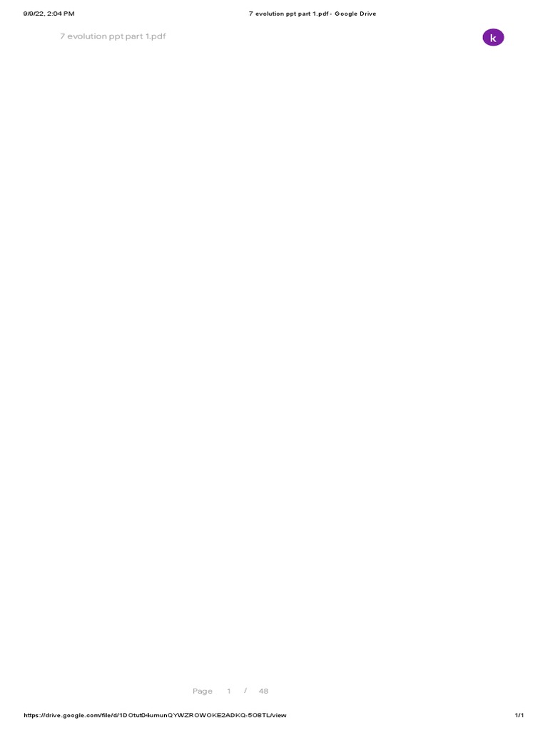 7 Evolution PPT Part 1.pdf - Google Drive | PDF