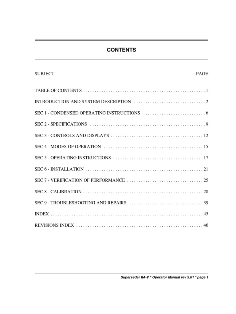 Superseder Ii A-V Operator Manua Rev.3.01 26-Jul-1996 | PDF ...